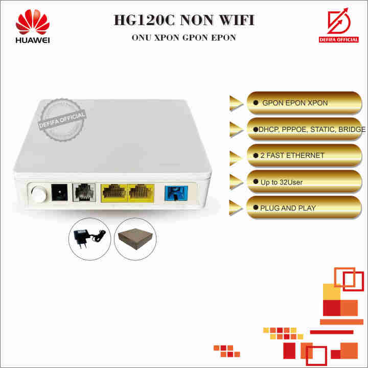 Huawei HG8120C Modem FTTH NON WIFI Router ONT ONU XPON EPON GPON | Lazada Indonesia