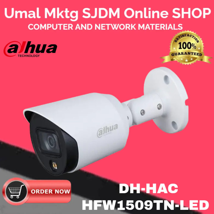 DAHUA DH-HAC-HFW1509TN-LED/DH-HAC-HFW1509TN-A-LED Full color 5MP Bullet ...