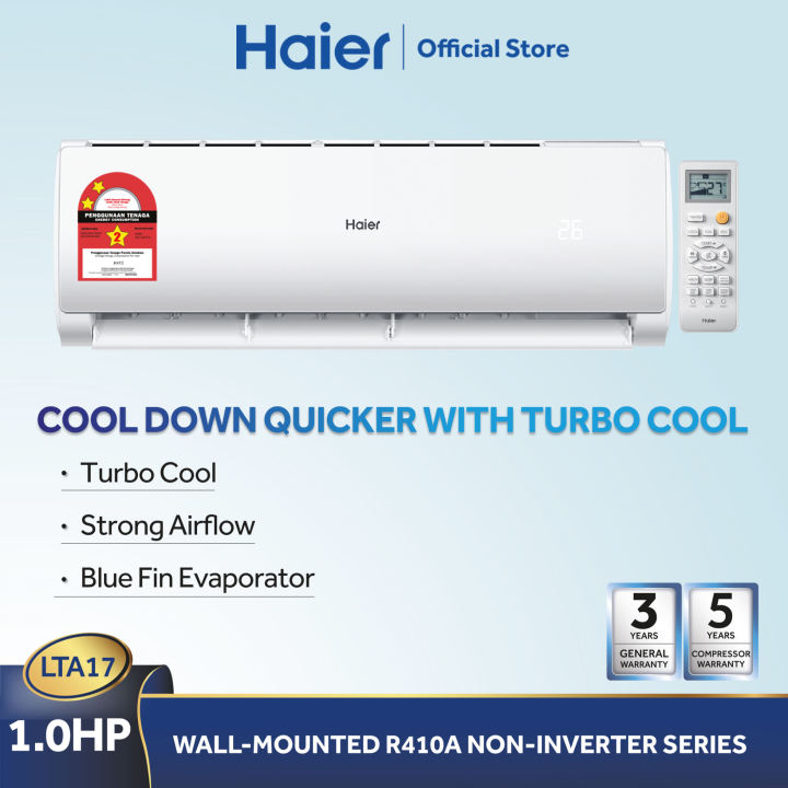 [Sales] Haier 1HP, 1.5HP & 2HP R410 Non Inverter Air Conditioner (HSU ...