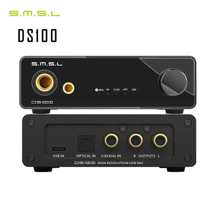 DS100 SMSL MQA DAC เครื่องถอดรหัสเสียง CS43131 MQA-CD XMOS XU-316ความ ...