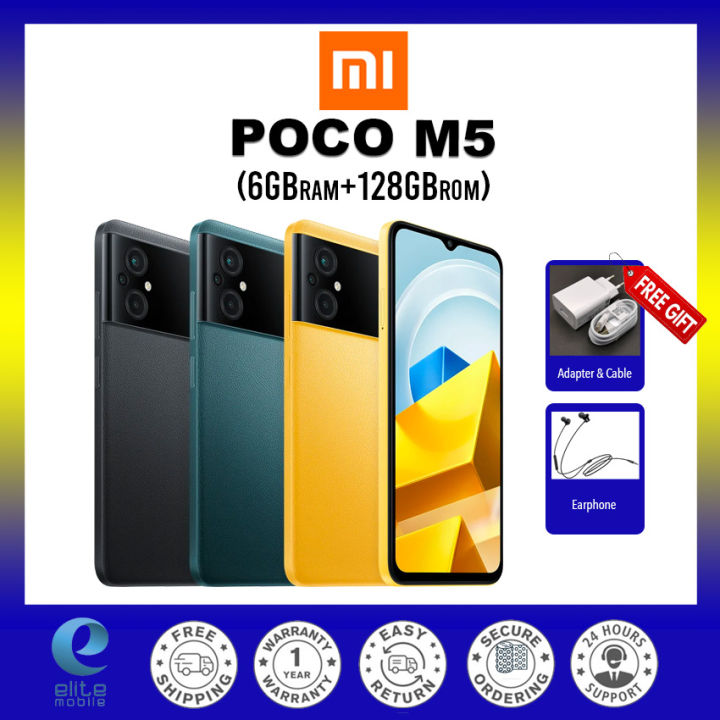 Xiaomi POCO M5 ( 6GB RAM+128GB ROM) 6.58" FHD+ DotDrop display,MediaTek ...