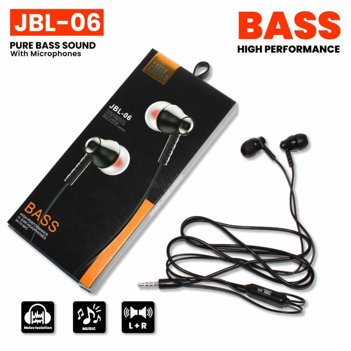HF HEADSET JBL JB-06 SUPER BASS PACKING IMPORT | Lazada Indonesia