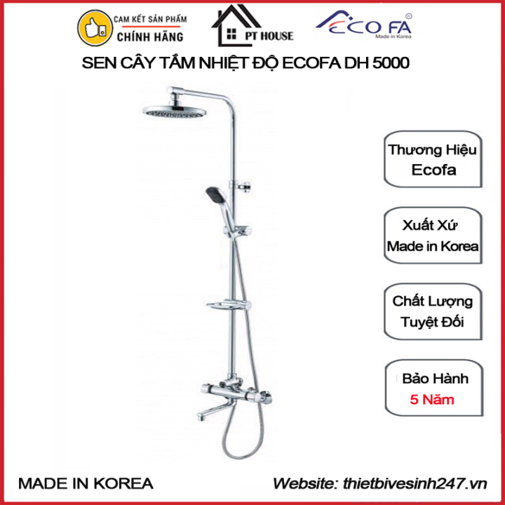 Sen cây tắm nhiệt độ nóng lạnh ECOFA DH 5000 nhập khẩu HÀN QUỐC - Sen ...
