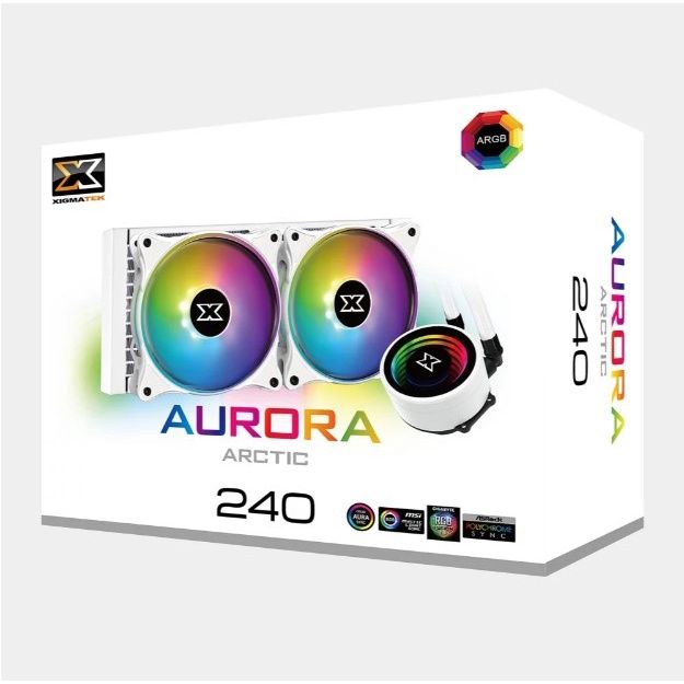 Xigmatek Aurora 240 AIO Liquid Cooler with kit lga 1700 WHITE | Lazada ...