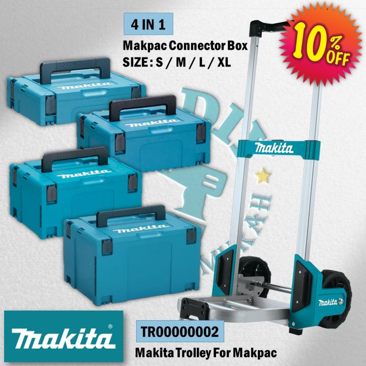MAKITA TR00000002 Makpac Trolley / Makpac Connector Case 4 Type ( Small ...