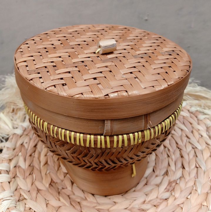 Bakul / Ceting / Wakul / Tempat Nasi / Tempat Nasi Anyaman Bambu 20 cm ...
