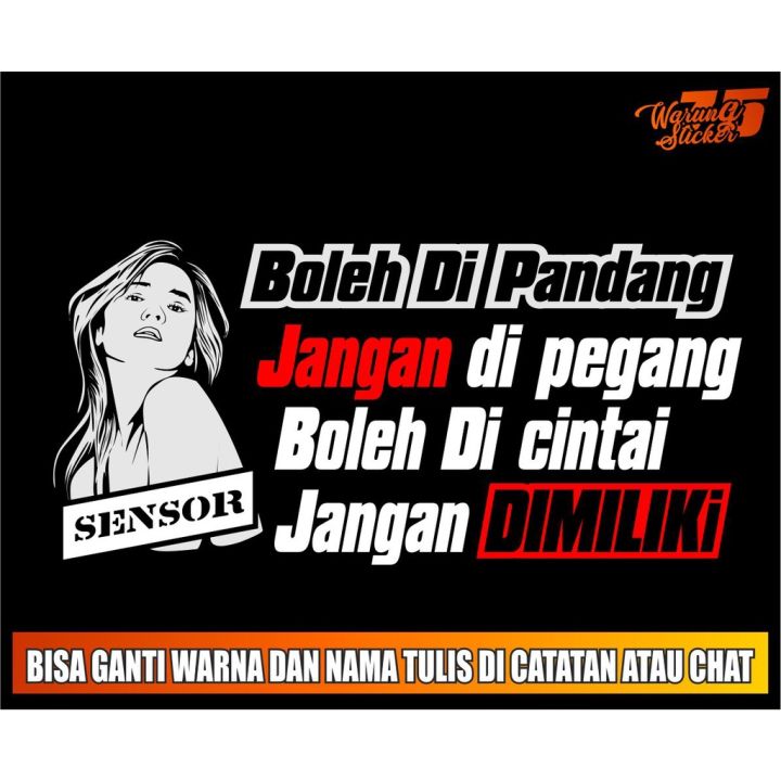 Stiker Mobil Cewe Seksi Variasi Cutting Sticker Variasi Kaca Bodi 8706