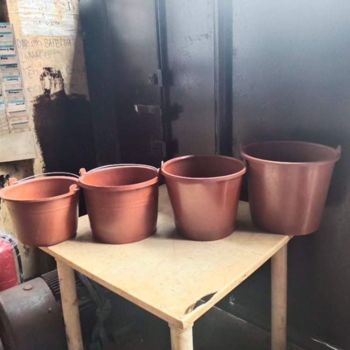 Rubberized Plastic Bucket Pail Timba | Lazada PH