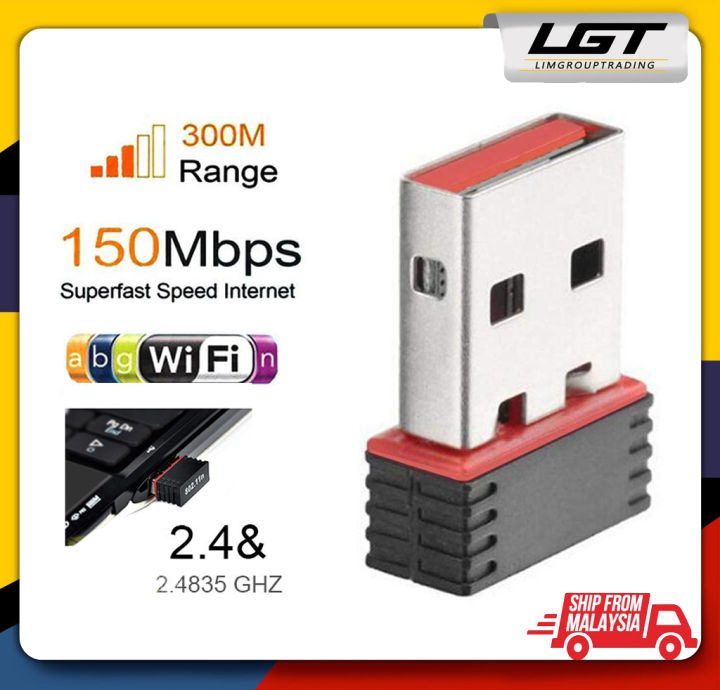 150Mbps Mini WiFi Receiver Portable Usb Wireless Network Card Wifi ...