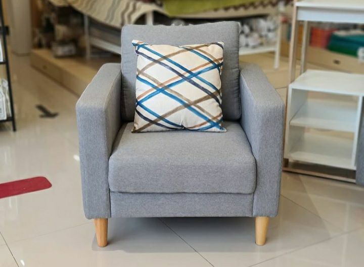 Sofa informa 1 seater carlton grey sofa tamu kursi sofa ruang tamu ...