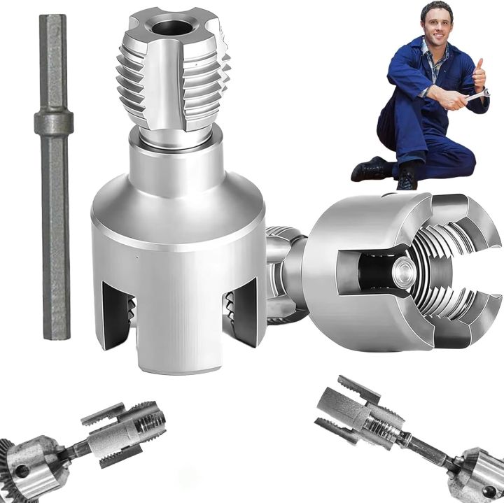 Integrated Internal & External Pipe Threading Tool 1/2'' and 3/4 ...