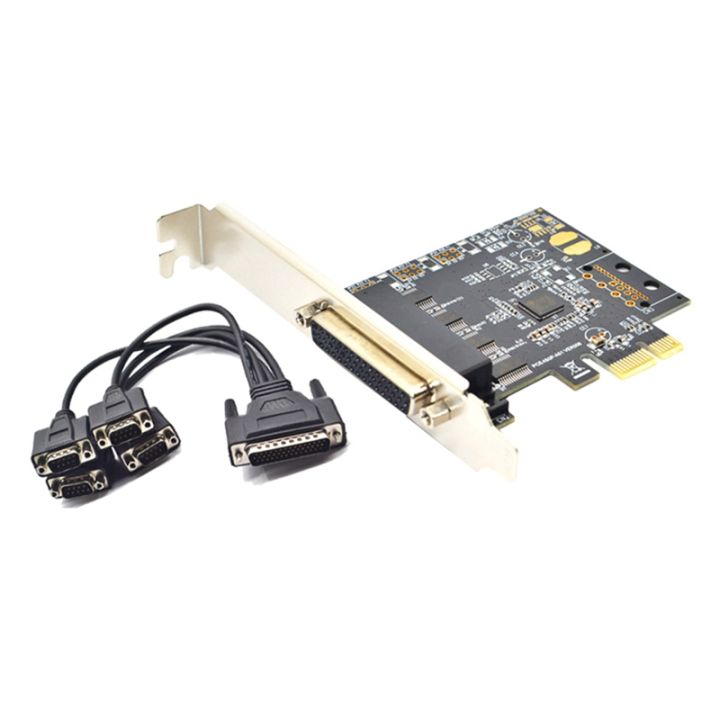 PCI-E Serial Port Card Pcie to 4 Serial Port RS232 9-Pin Industrial Control 4-Port Expansion ...