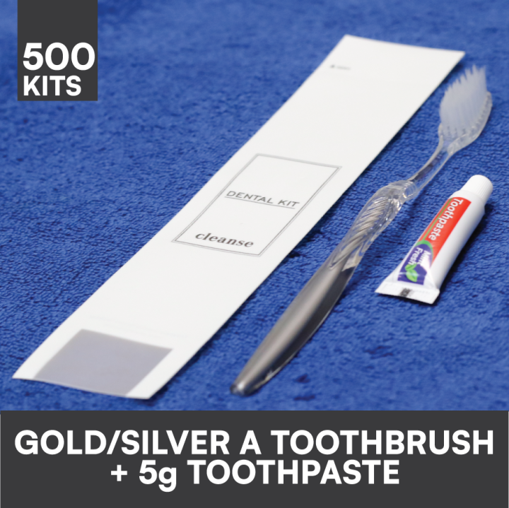 500 PACKS - CLASS A Hotel Disposable DENTAL KIT Toothbrush Kit Travel ...