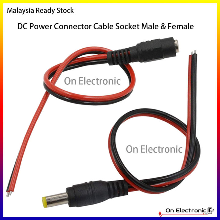 DC power connector Cable socket 12V 5A Male & Female Connectors Socket ...