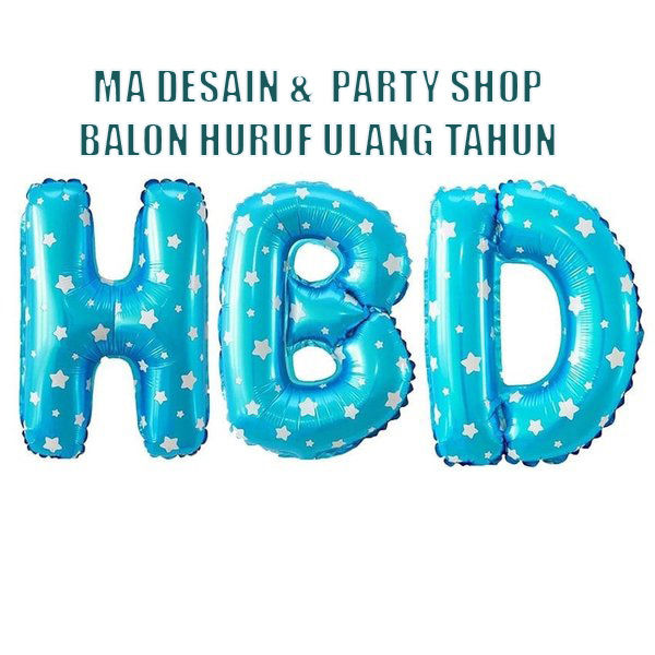 Balon huruf/balon foil / balon ulang tahun | Lazada Indonesia