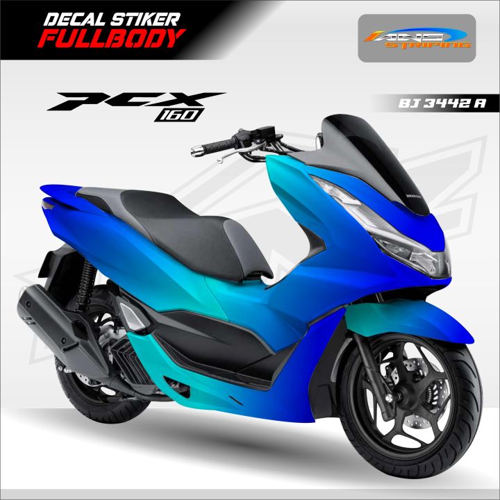 BJ 3442-STIKER LANGSUNG CETAK VARIASI MOTOR PCX ALL VARIAN SIAP PAKAI ...