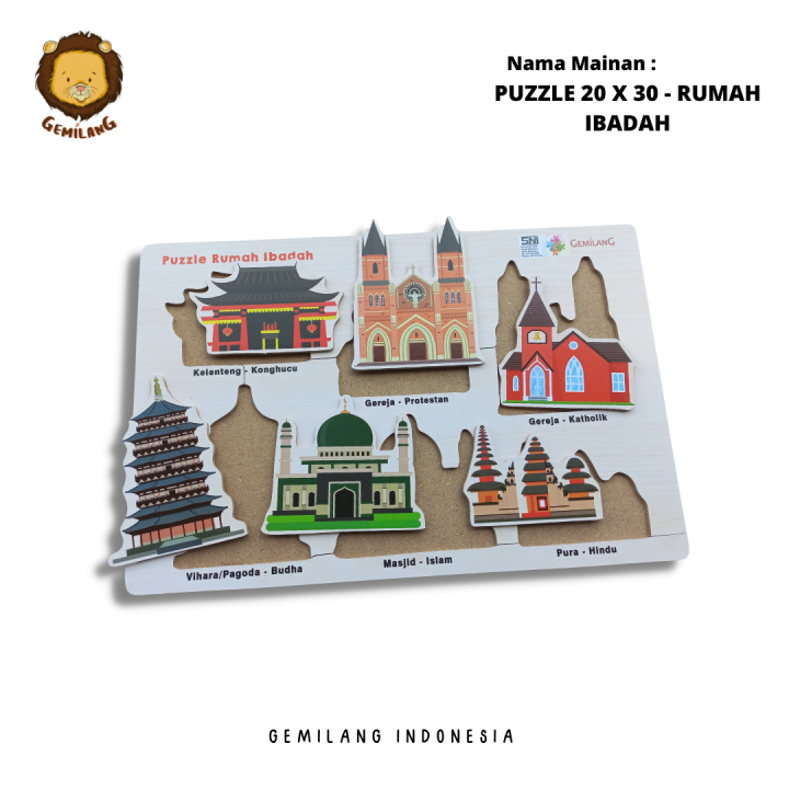 PUZZLE RUMAH IBADAH | Lazada Indonesia