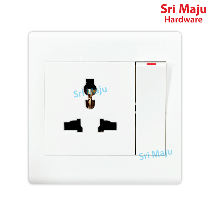 MAJU SMS018 Universal Single Switch Socket 13A 1 Gang Suis Elektrik ...