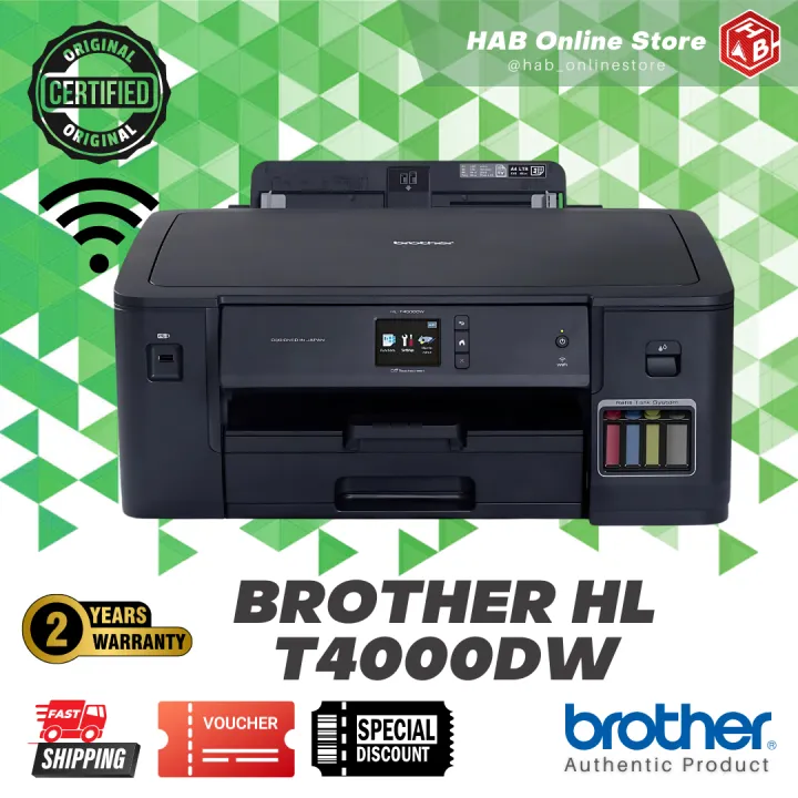 Brother HL-T4000dw | MFC-T4500dw A3 Ink Tank Printer with Scanner and ...