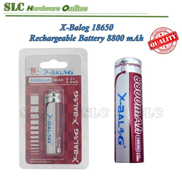 X-Balog 8800mAH 18650 3.7v-4.2v Rechargeable Battery x 1PC | Lazada