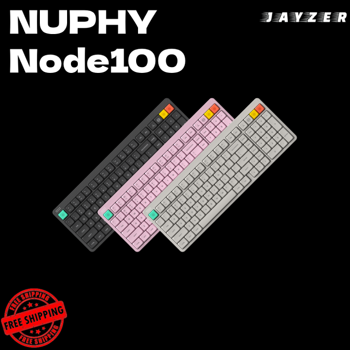 (SG) Nuphy Node100 100% Mechanical Keyboard - Tri-Mode Wireless ...