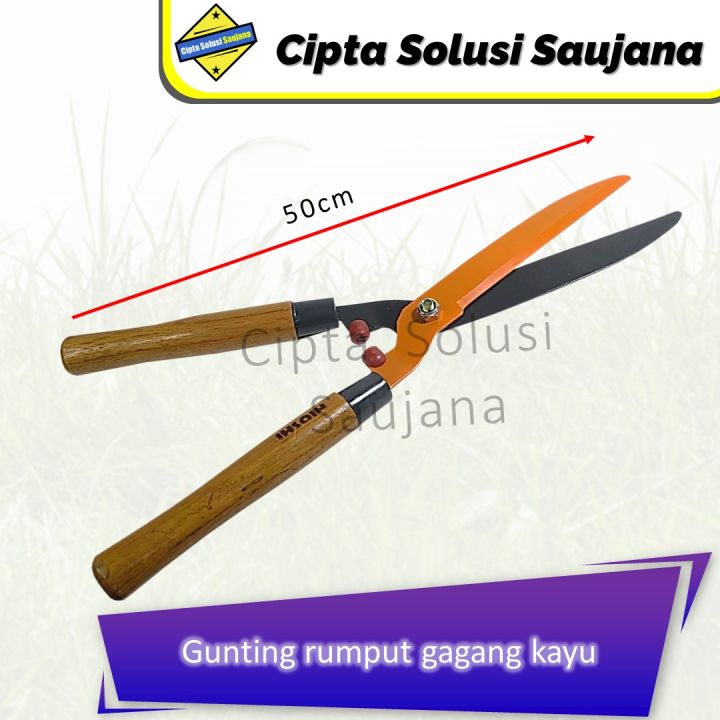 HIOSHI GUNTING RUMPUT BESAR GUNTING TAMAN KEBUN TANAMAN PAGAR GAGANG ...