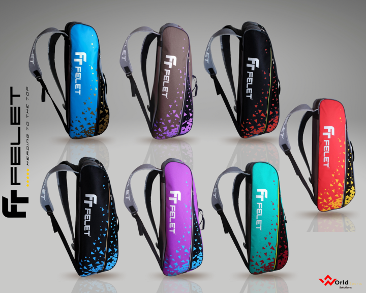 FELET DOUBLE BACKPACK Double Zip+ Shoe Compartment +Side Zip Bag ...