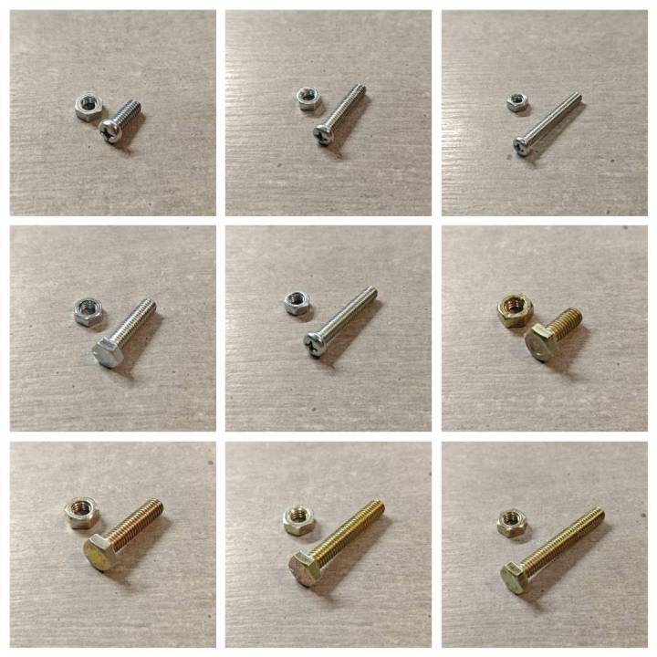 Mur dan Baut Hex & Plus Kepala Bulat M4 M5 M6 – Per 10 pcs | Baut Besi Baja Galvanis | Lazada ...