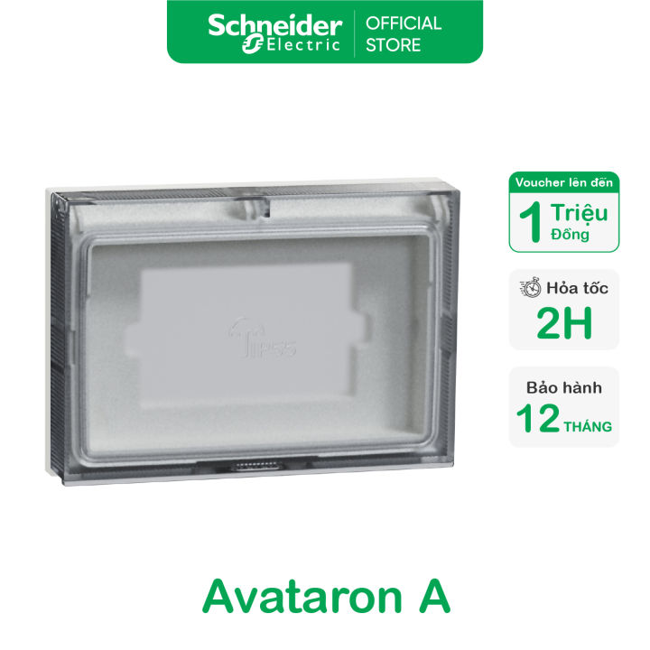 Mặt che phòng thấm nước - IP55 - Hình vuông - Trắng - Schneider ...
