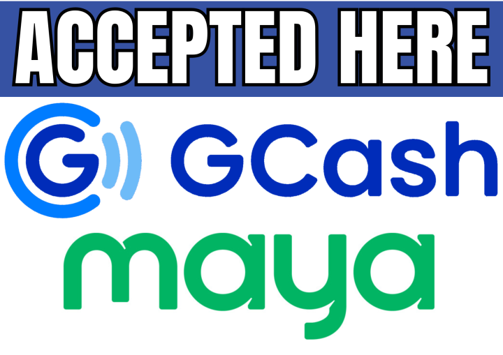 GCASH MAYA ACCEPTED HERE - HIGH QUALITY LAMINATED SIGNAGE | Lazada PH