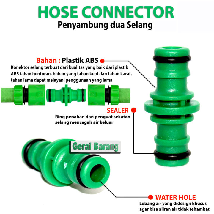 Connector Penyambung Selang Air Konektor Quick Release Connector 16MM ...