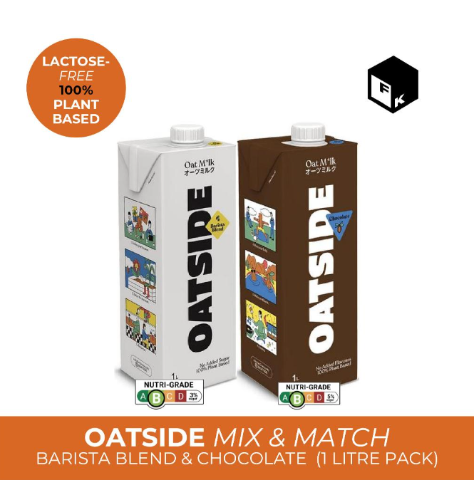 Oatside Oatmilk Barista Blend & Chocolate 1 Litre Pack | Lazada Singapore