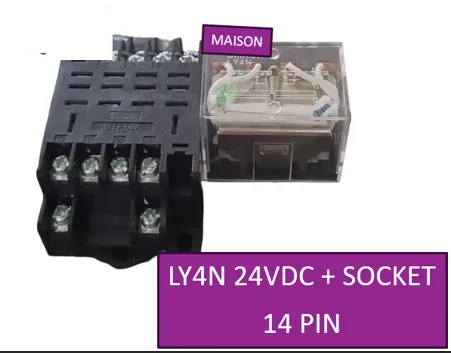Relay LY4N 24VDC plus socket | LY4 24VDC / LY4N 24V | Lazada Indonesia