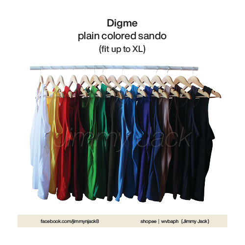 (fit up to XL) Regular Size Digme Plain Colored Sando | Lazada PH