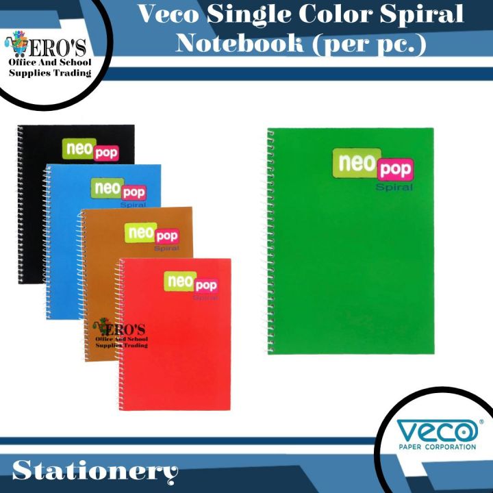 VECO SPIRAL NOTEBOOK I SOLD PER PIECE | Lazada PH