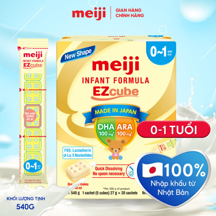 Sản Phẩm Dinh Dưỡng Công Thức Meiji Infant Formula EZcube - Nhập khẩu ...