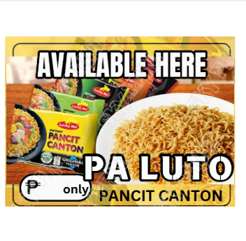 Paluto pancit canton Sari Sari Store Sign - Laminated Signage BIG SIZE ...
