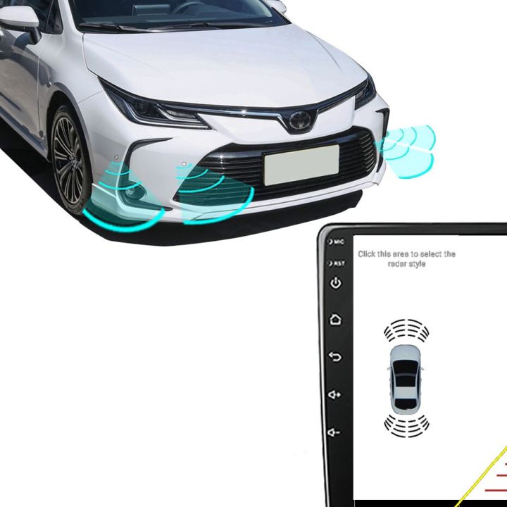 Coho Android Navigation Car Parking Sensor Kit Reverse Backup Radar