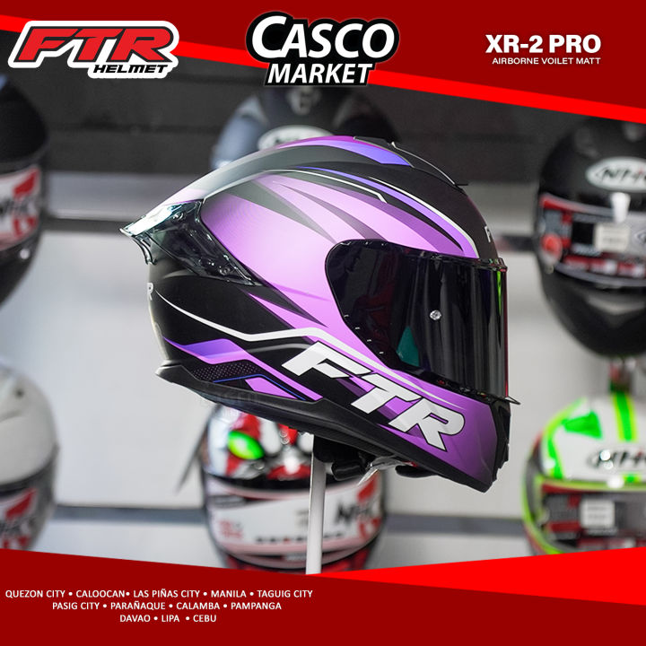 FTR AIRBORNE XR2 PRO FULL FACE DUAL VISOR MOTORCYCLE HELMET | Lazada PH