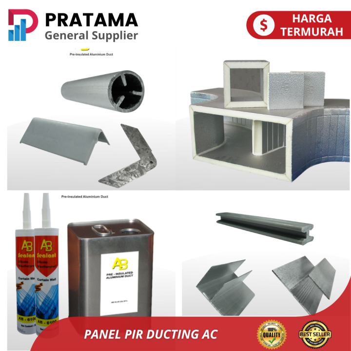 READY STOK PIR Panel DUCT / Bahan PU Ducting / DUCTING AC 4m | surabaya | Lazada Indonesia