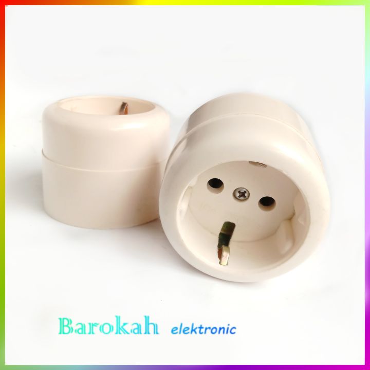 Stop Kontak OB Bulat Happy 1502 Putih Tempel 1 Lubang | Lazada Indonesia