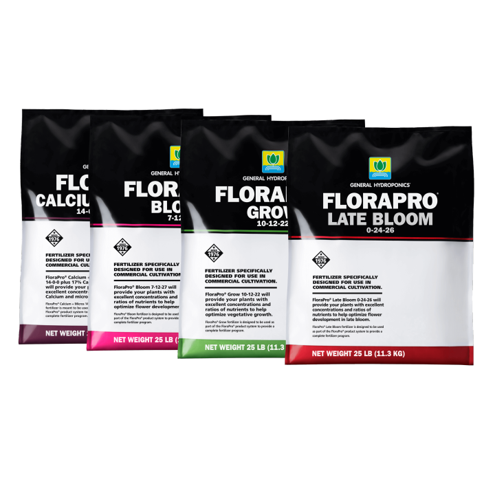 General Hydroponics FloraPro Calcium + Micros / Grow / Bloom / Late ...