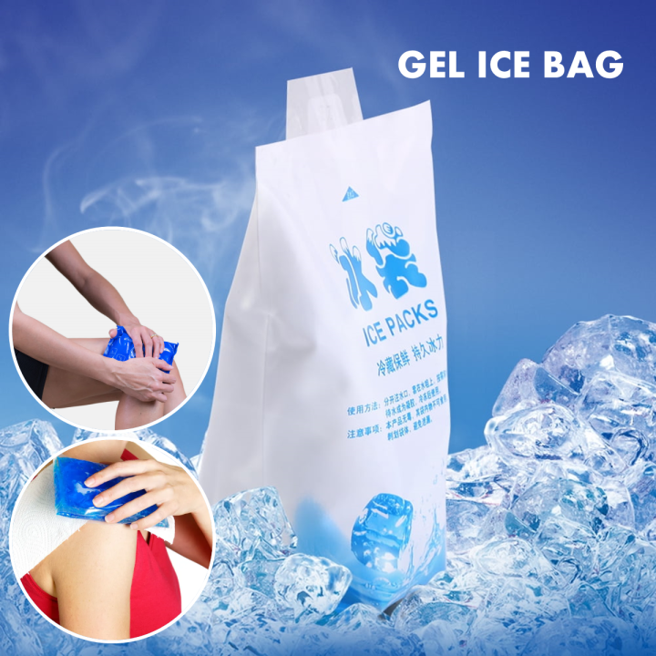 Reusable Gel Ice Bag 10 Pcs Insulated Dry Cold Ice Pack For Massage Gel ...