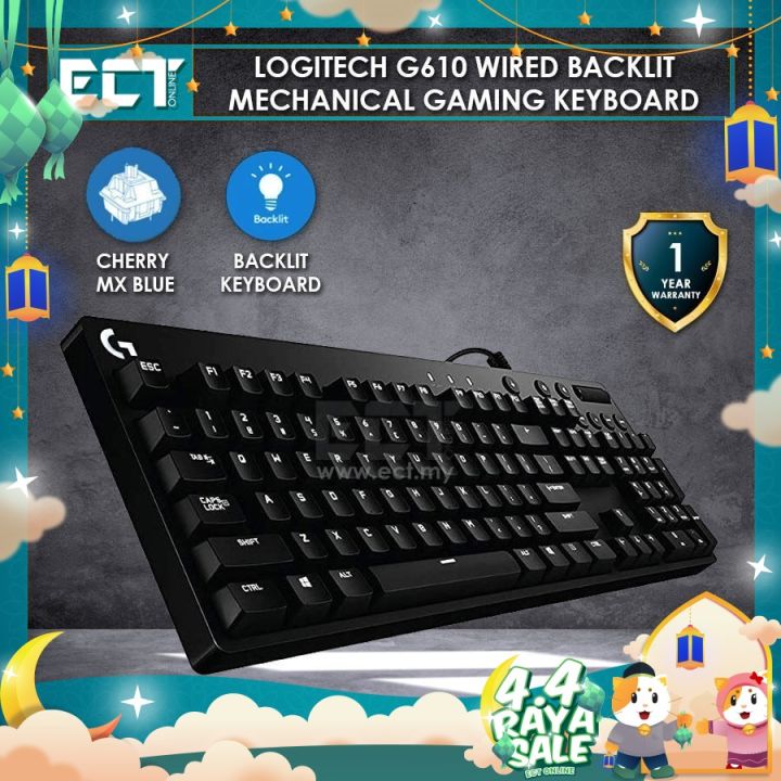 Logitech G610 Wired Backlit Mechanical Gaming Keyboard (Cherry MX Blue ...