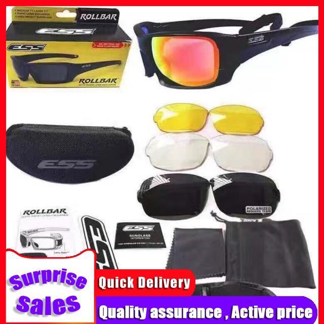 ESS Rollbar sungasses with 4 interchangeable lenses | Lazada PH