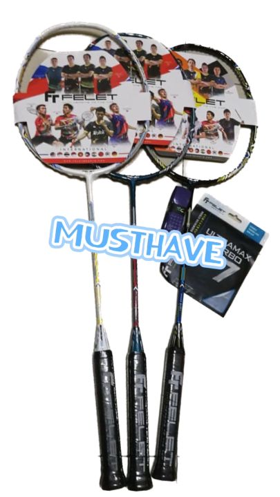 FELET Warrior W1 Badminton Racket [Free String & Grip] | Lazada