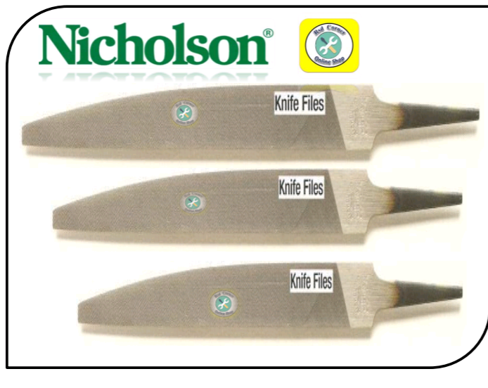 NICHOLSON KNIFE FILES "Smooth/Bastard/2nd Cut File" (4", 6", 8", 10 ...