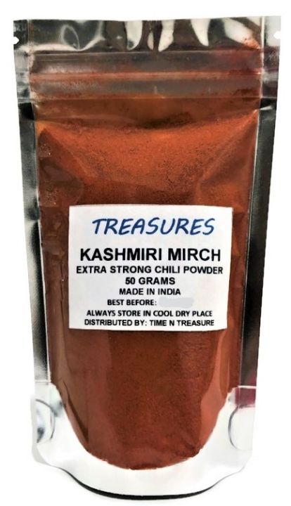 Treasures Kashmiri Mirch - Extra Strong Chilli Powder - 100% Pure From ...