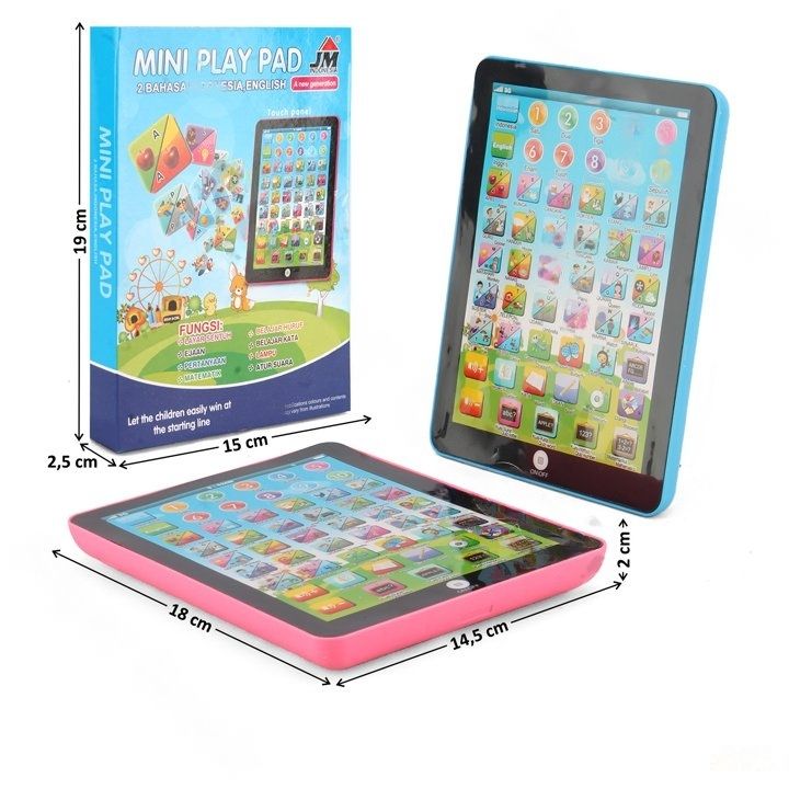 Mainan Edukasi Mini Playpad iPad 2 Bahasa (2in1) agar ANAK CERDAS ...