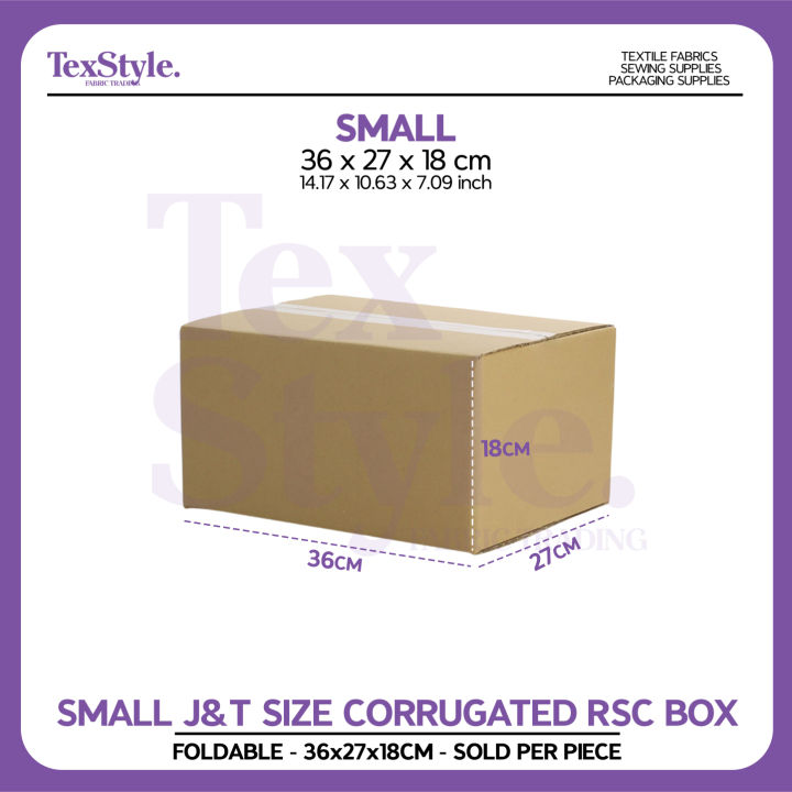 Textstyle J&T Size Corrugated Box Small (36x27x18CM) - Sold Per Piece ...
